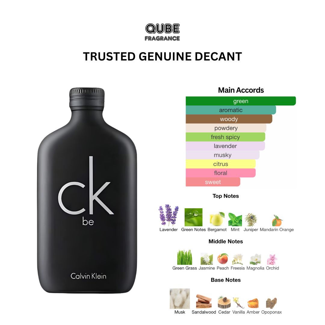 Calvin Klein CK Be - Qube Fragrance | Luxury Fragrance Samples